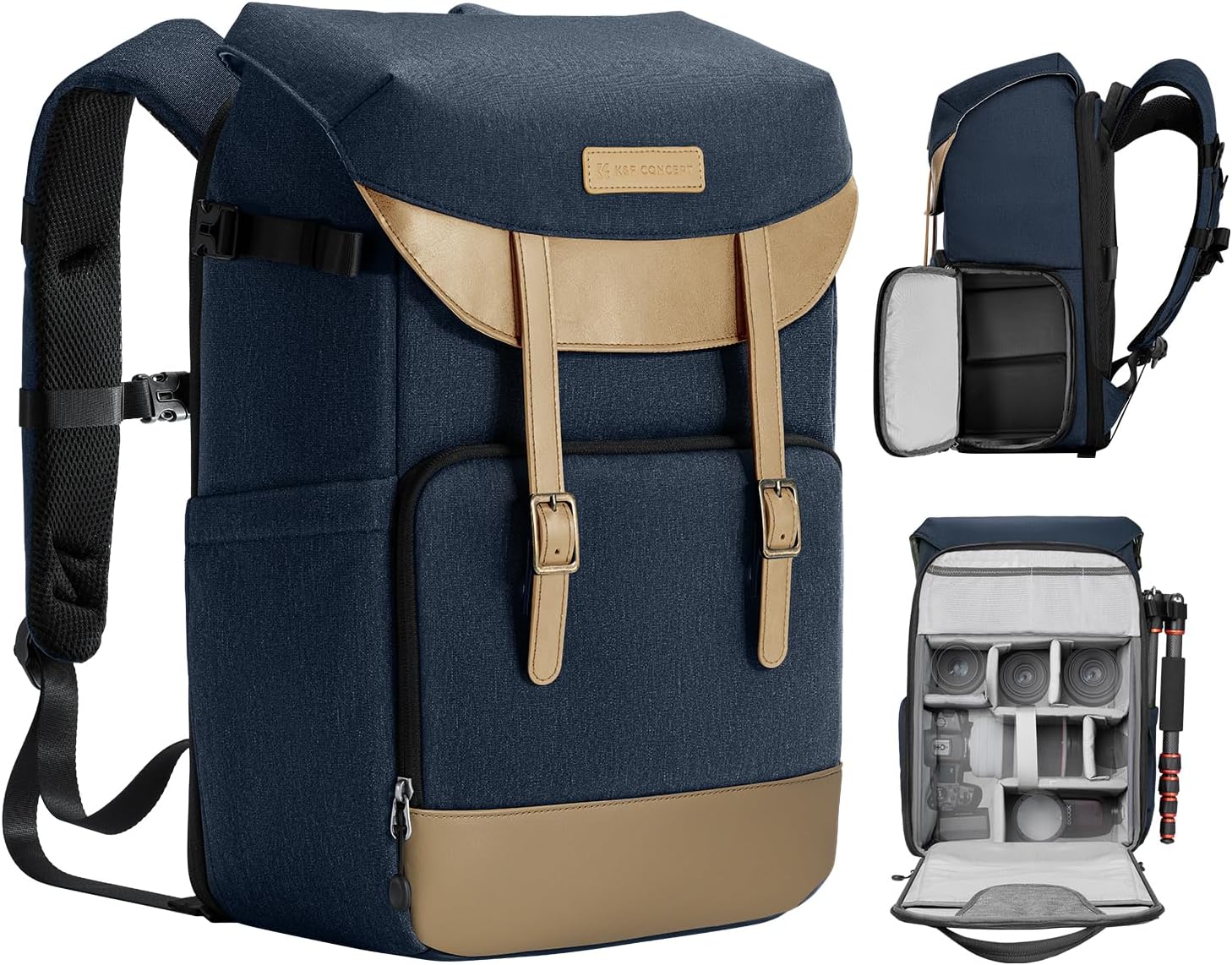 Amazon.com : K&F Concept Camera Backpacks for Photographers Travel Bag ...