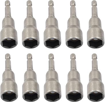 Amazon.com: Litoexpe 10 Pcs 1/2 Inch Hex Magnetic Power Hex Nut Driver ...