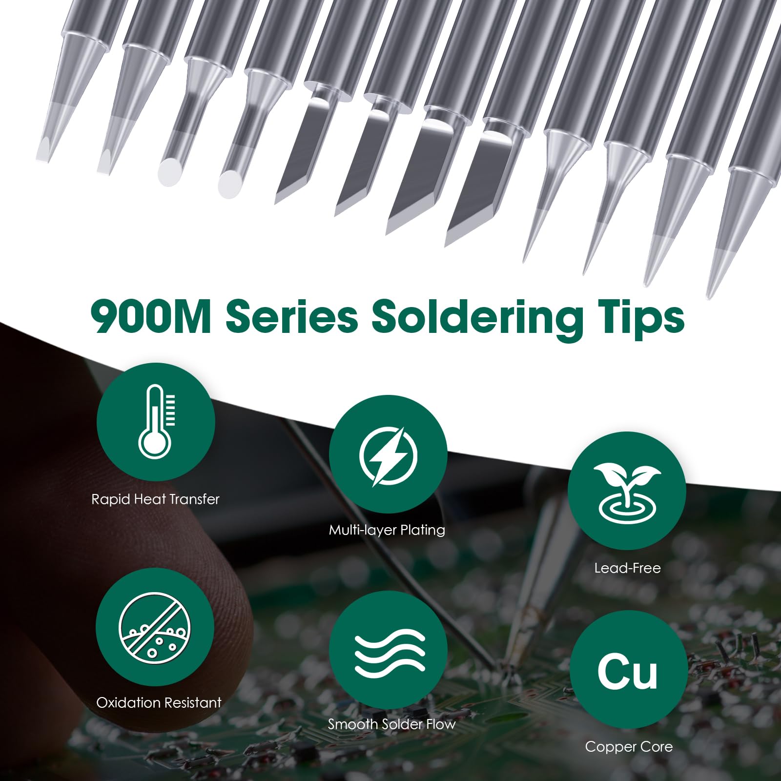 Snapklik.com : HANGLIFE 900M Soldering Iron Tips For Hakko, Yihua ...