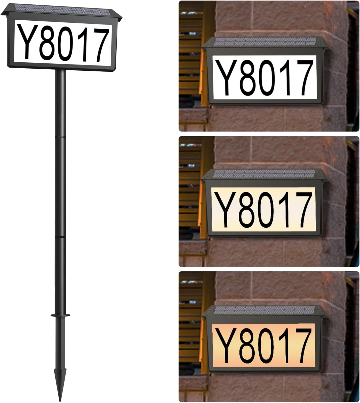 Amazon.com: Quntis Solar House Numbers for Outside, Waterproof Address ...