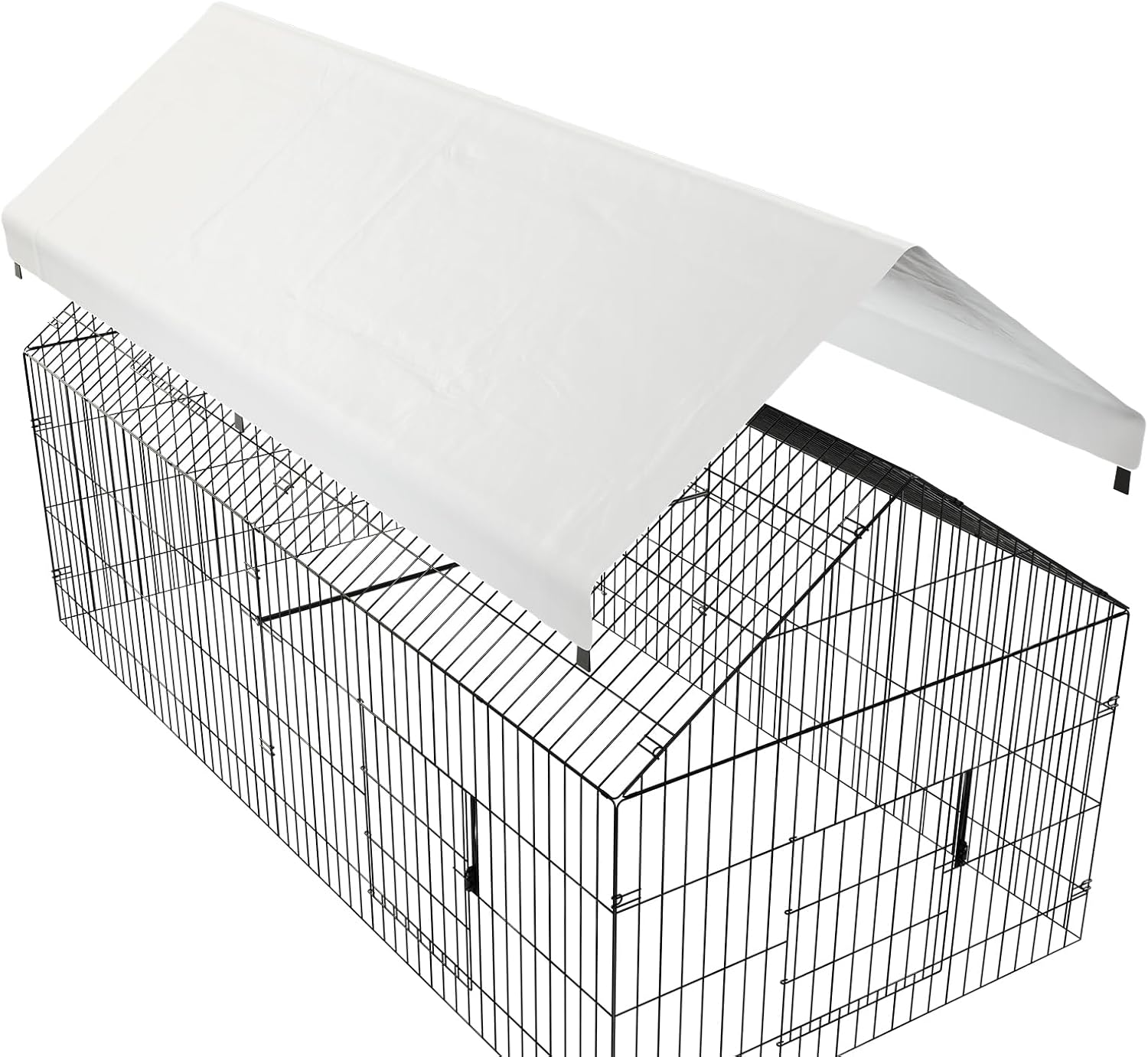 Amazon.com: HEYTOWN Metal Chicken Coop Cover 77’’X58’’, Fence Chicken ...