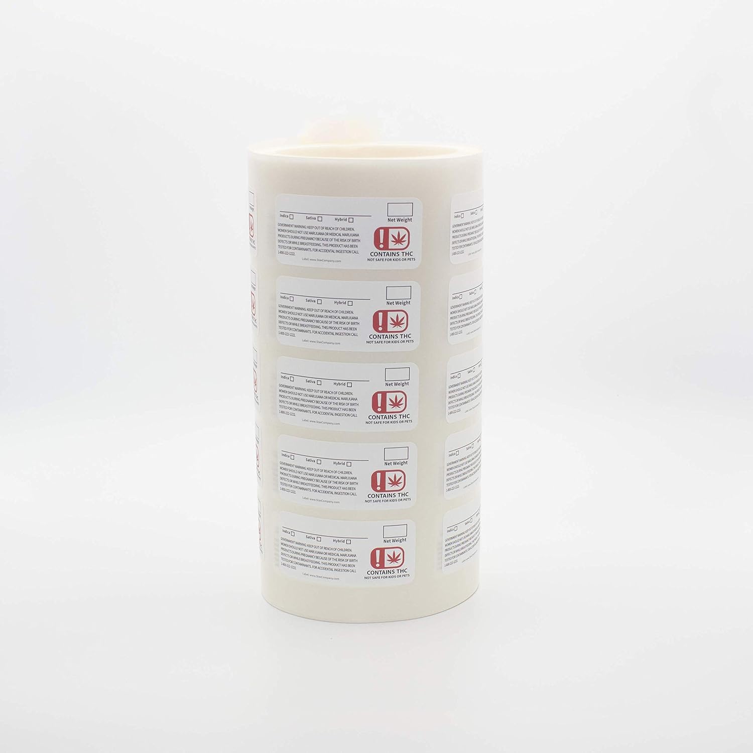 Amazon.com : OMMA - Oklahoma THC Compliance Stickers - Text + Symbol ...