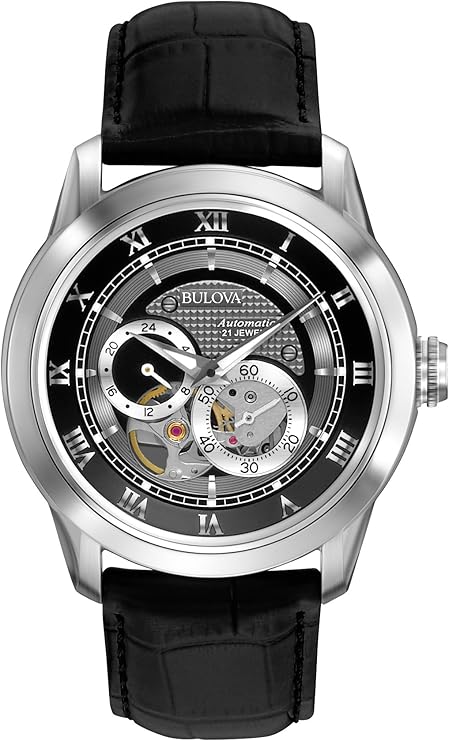Amazon.com: Bulova Men's 96A135 BVA-SERIES 120 Automatic strap Watch ...