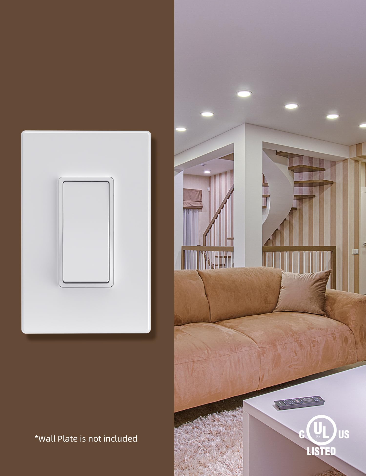 Snapklik.com : Aida 3 Way Switch, Three Way Decorative Light Switch ...