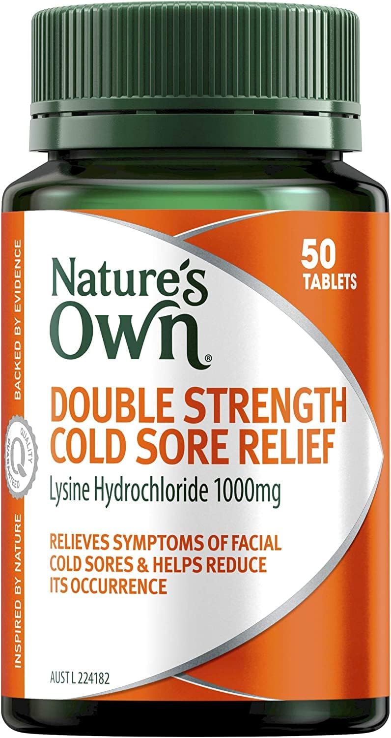 Nature's Own Cold Sore Relief Double Strength Tablets 50 - Relieves ...
