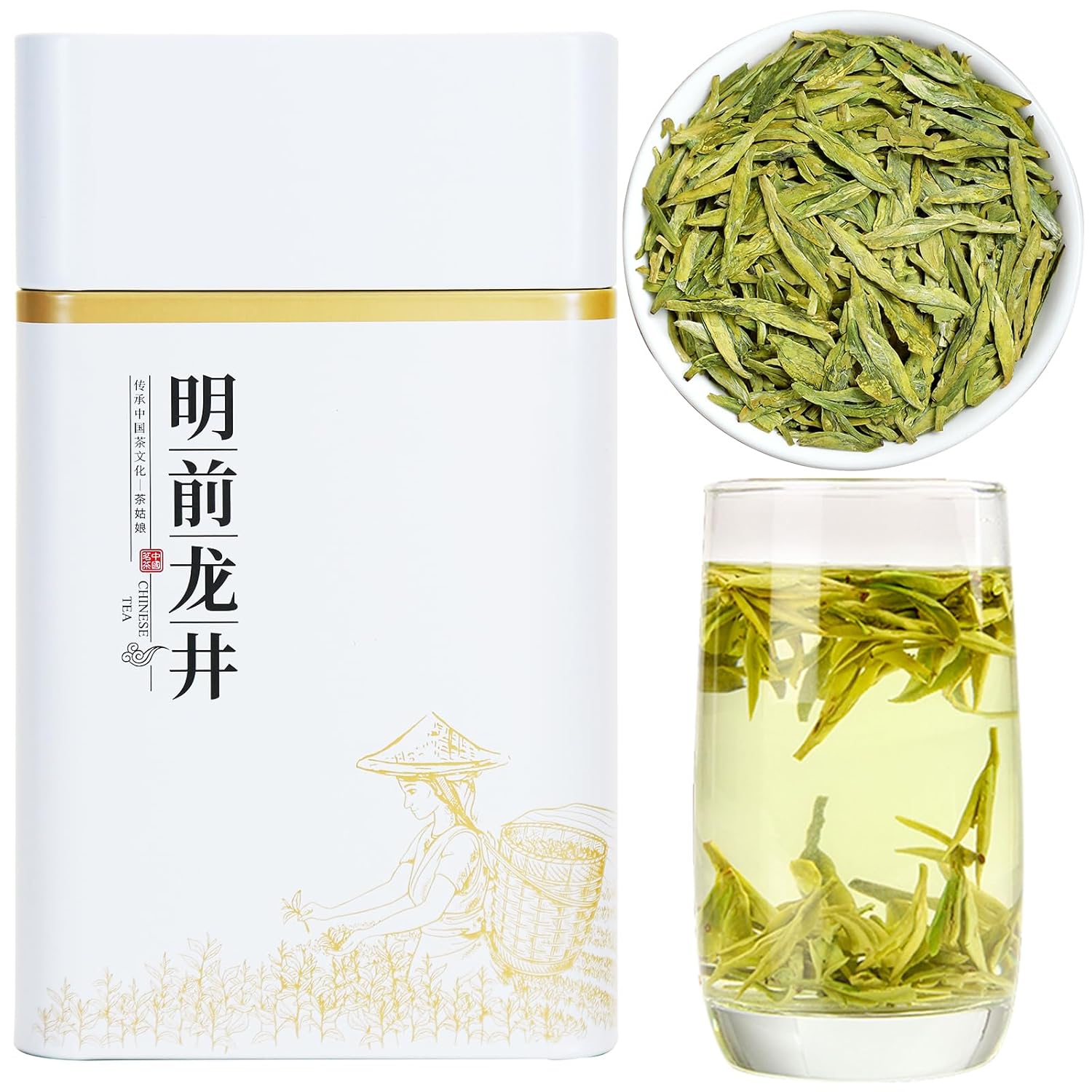 Amazon.com : Yuexi Longjing Green Tea Loose Leaf New Tea Dragon Well ...
