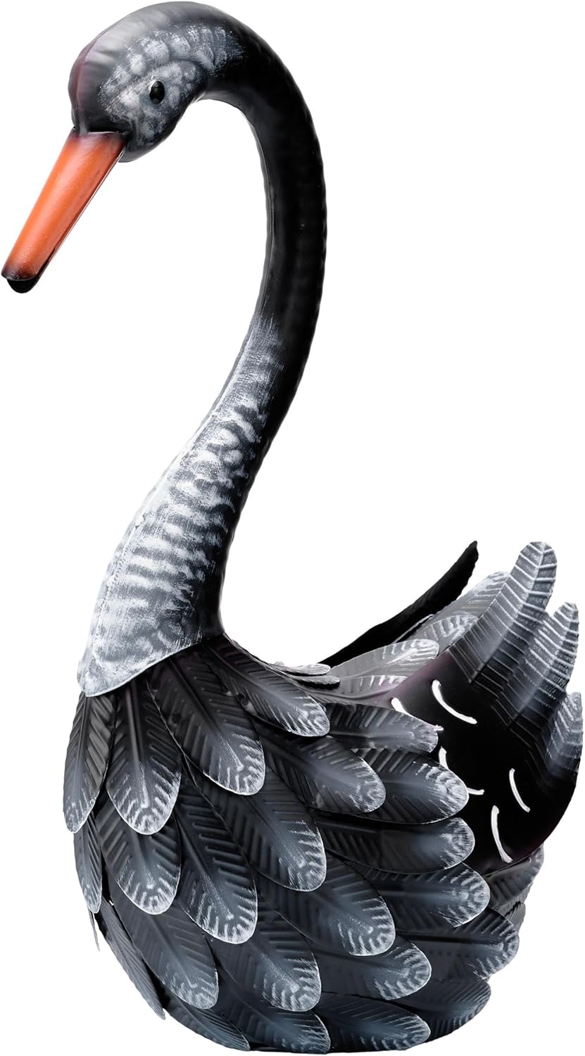 Amazon.com: TERESA'S COLLECTIONS Garden Decor Black Swan for Outside ...