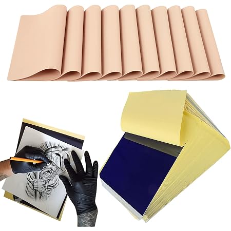 Amazon.com: Blank Tattoo Practice Skins - Autdor 10Pcs Tattoo Skin ...