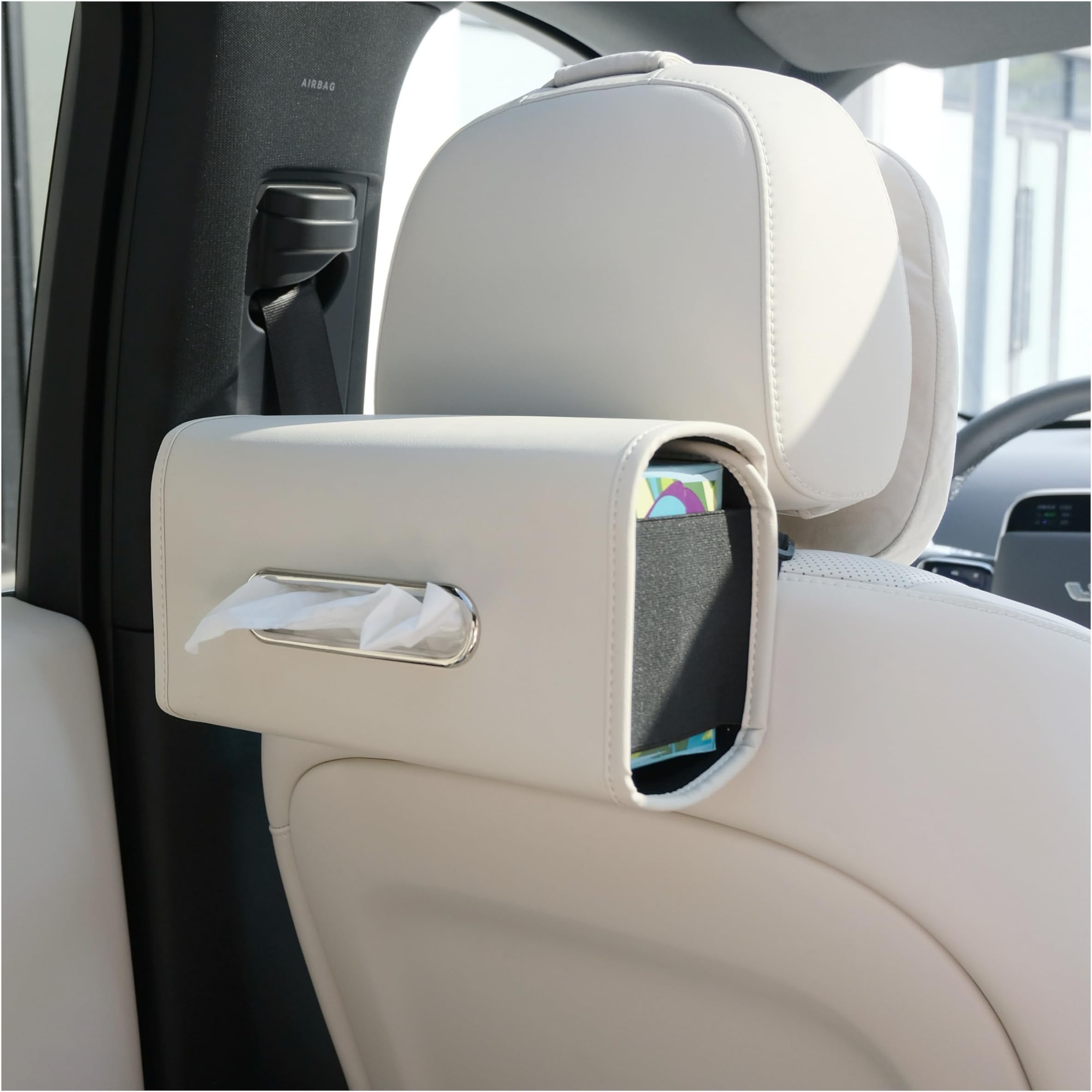 Amazon.com: Car Tissue Holder，Car Back Seat Headrest Hanging Tissue ...