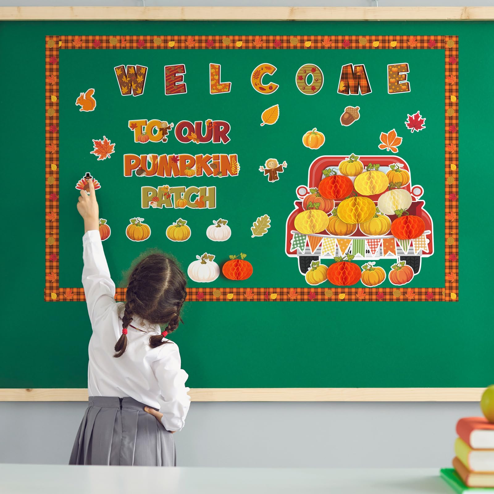 Snapklik.com : Fall And Thanksgiving Bulletin Board Decorations 3D Fall ...