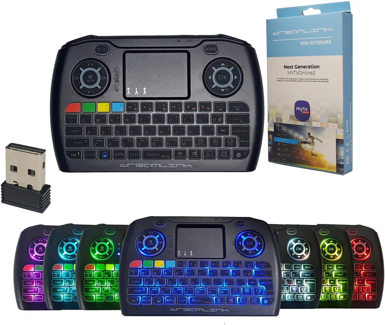 Amazon.com: Dreamlink/Formuler Dreamlink Formuler 7 Color Backlit ...