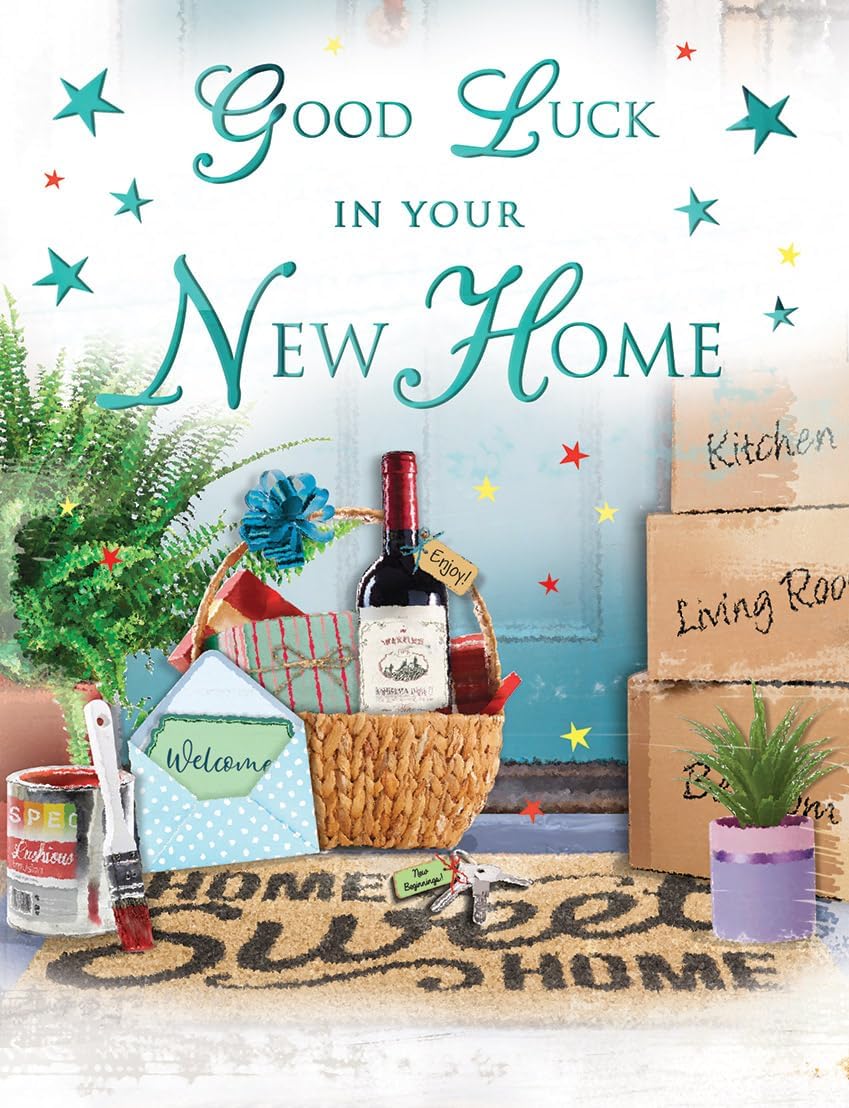 Congratulations Good Luck in Your New Home Card - Cute Bear Packing ...