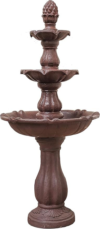 Amazon.com : XBrand 3-Tier Freestanding Waterfall Fountain, Outdoor ...