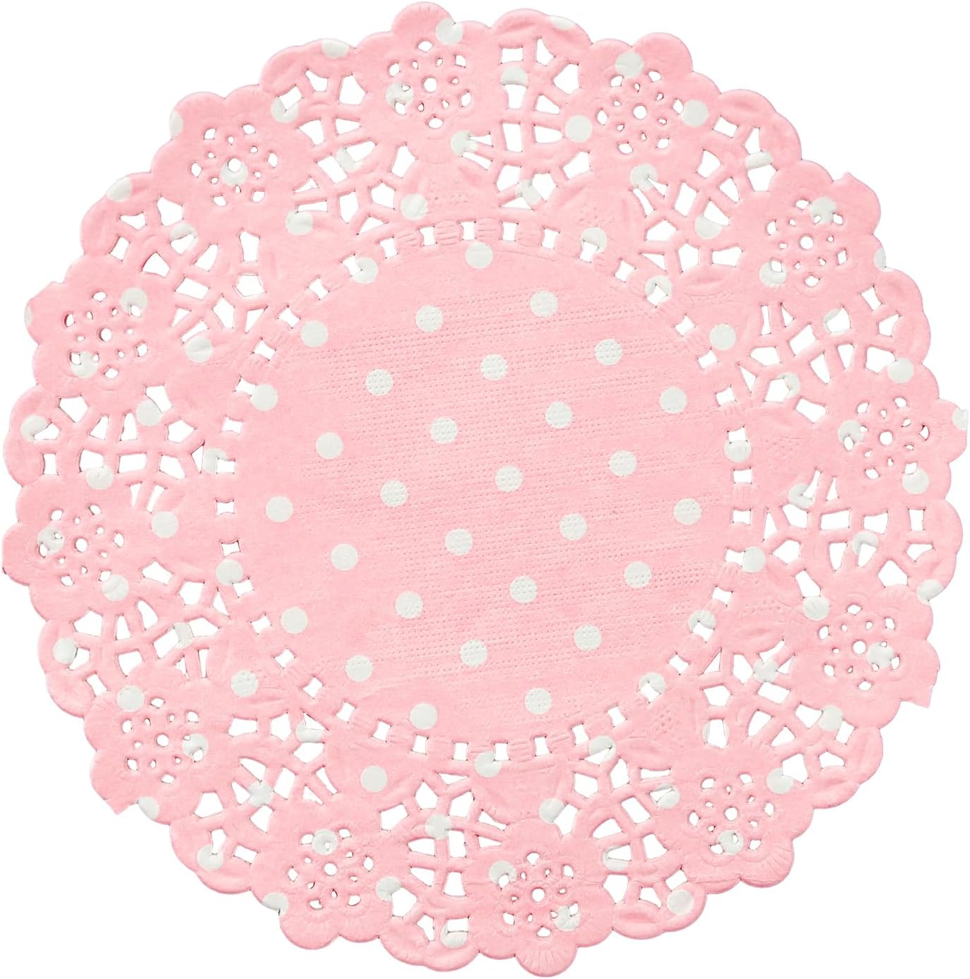 250 Pcs Colored Paper Doilies with dots, 4.5 Inch Round Lace Paper ...