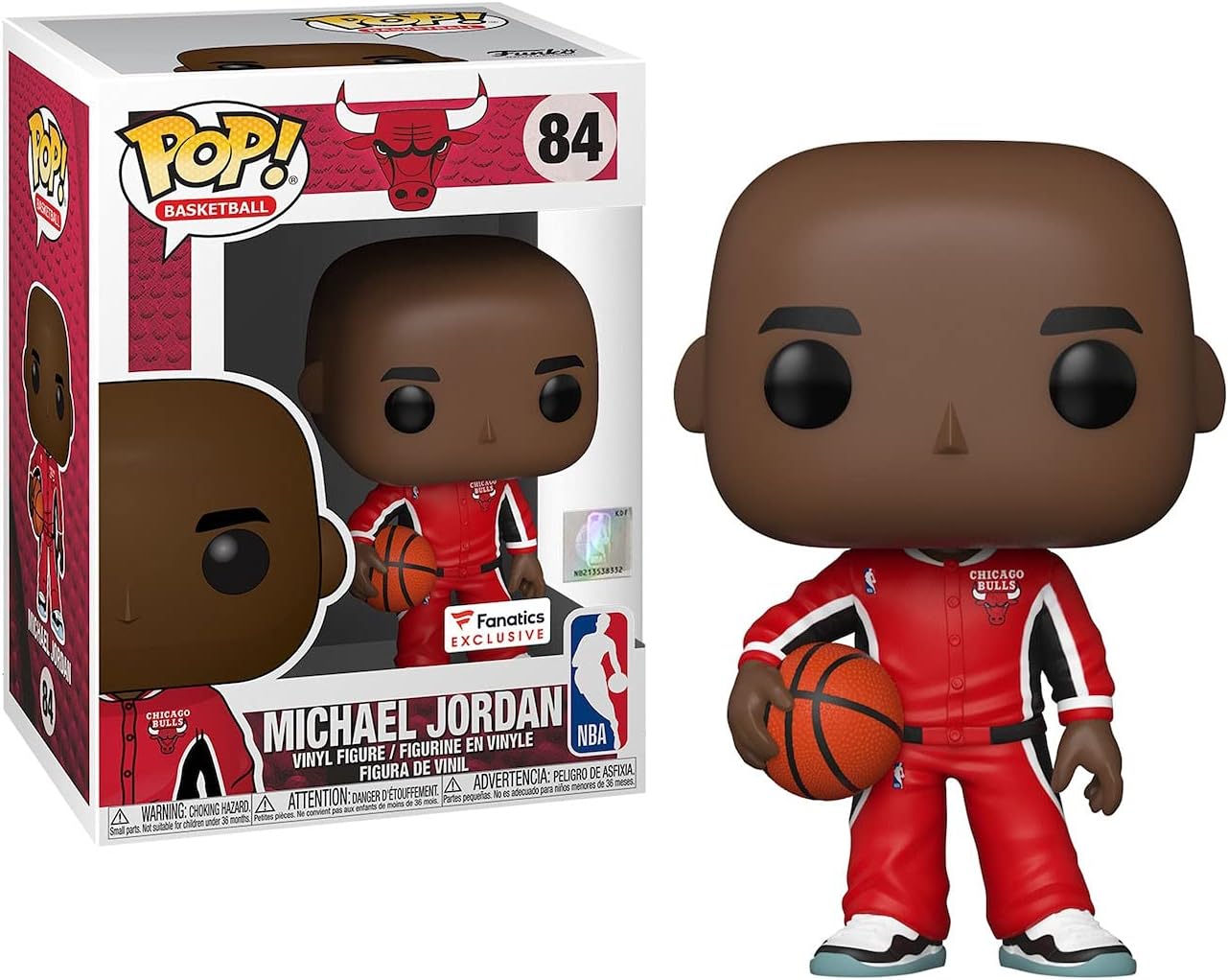 FUNKO POP BASKETBALL NBA CHICAGO BULLS EXCLUSIVE - MICHAEL JORDAN 84 ...