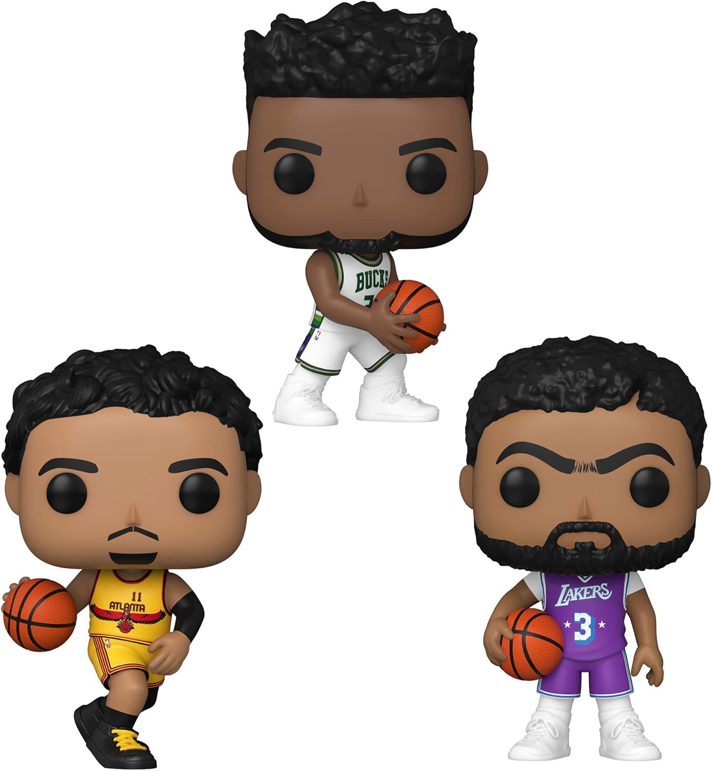 Amazon.com: Funko Pop! NBA City Edition Collectors Set - 3 Figure Set ...