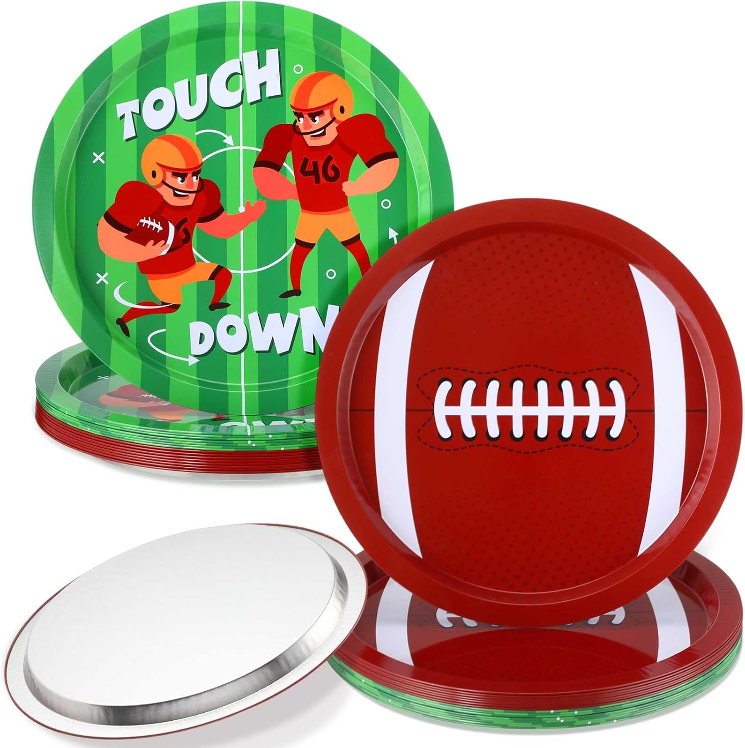 Amazon.com: Nuogo 16 Pcs Football Party Serving Trays and Platters 12.6 ...