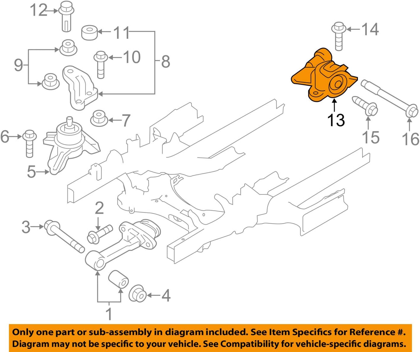 Amazon.com: Genuine Hyundai 21830-2S000 Transaxle Mounting Bracket ...