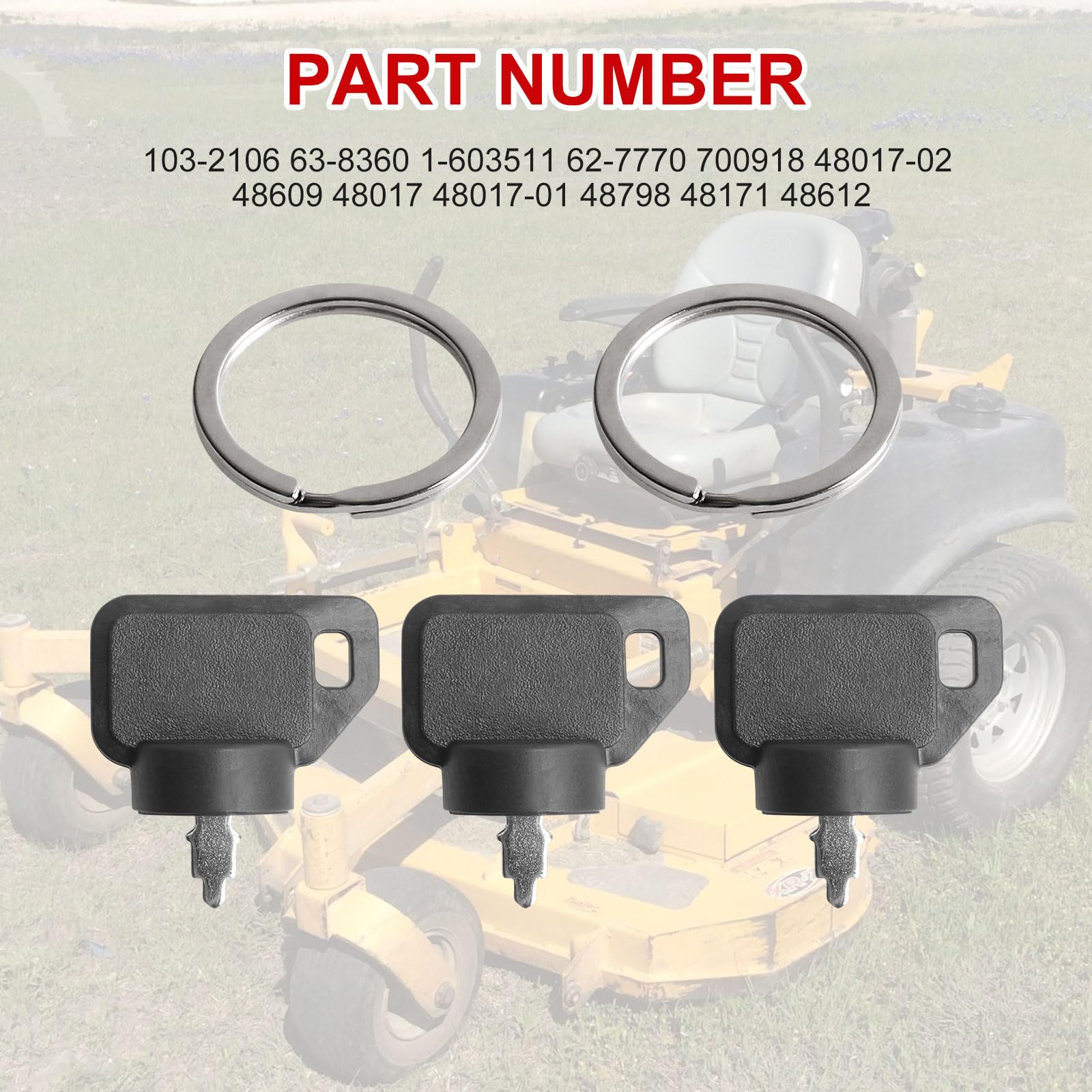Snapklik.com : VIDABTE Ignition Switch Key For Exmark & Toro 63-8360 ...