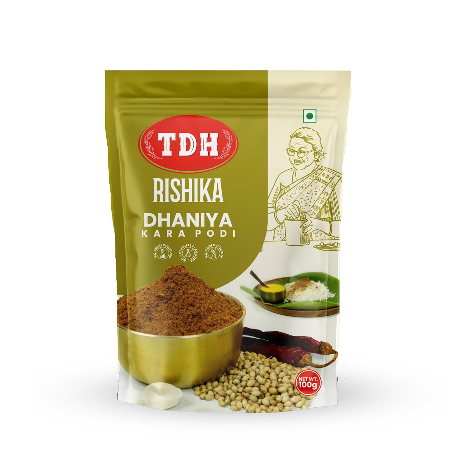 Tenali Double Horse Foods - Pure dhaniya kara podi for Authentic ...