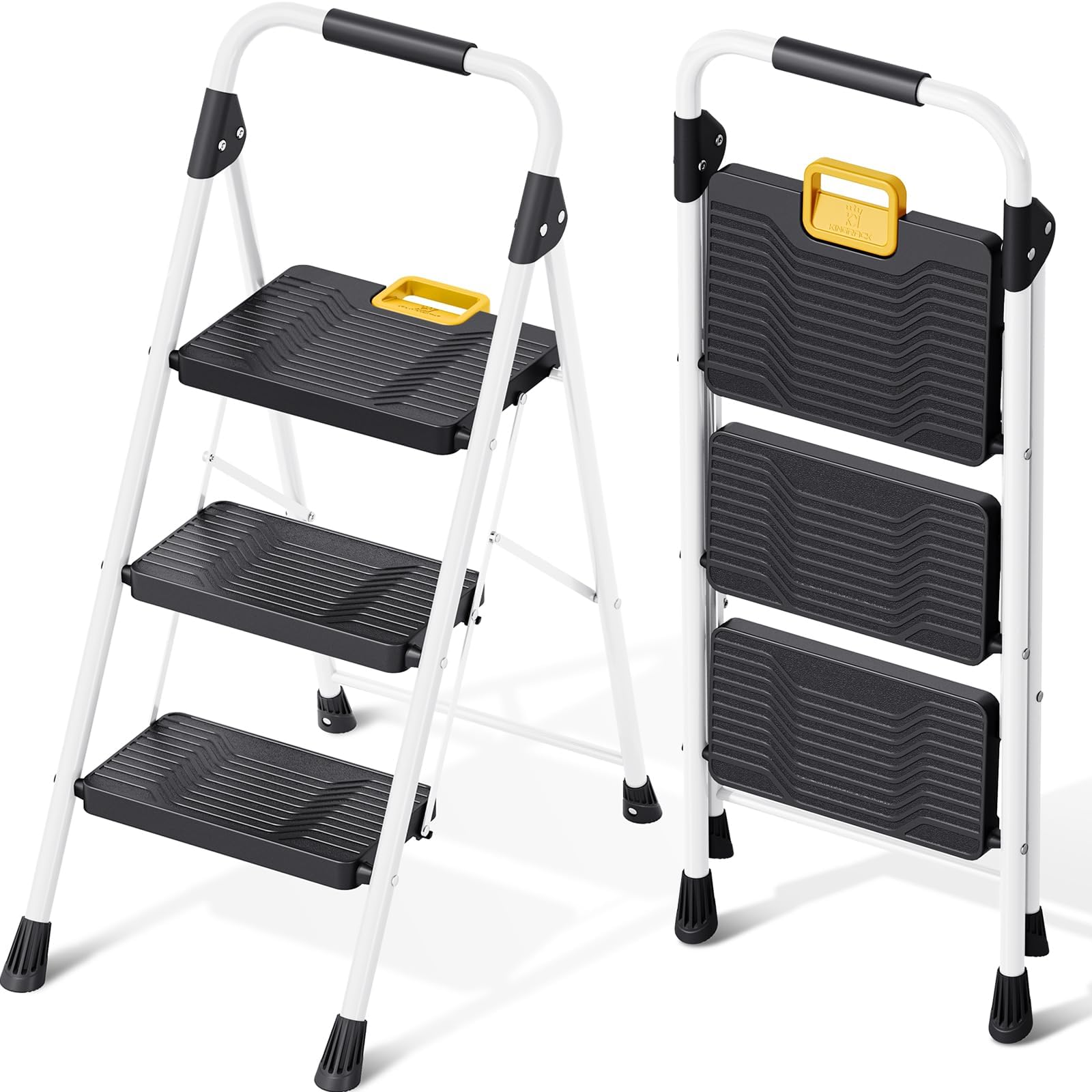 Amazon.com: Step Ladder Foldable Folding Stool - for Home Adults ...