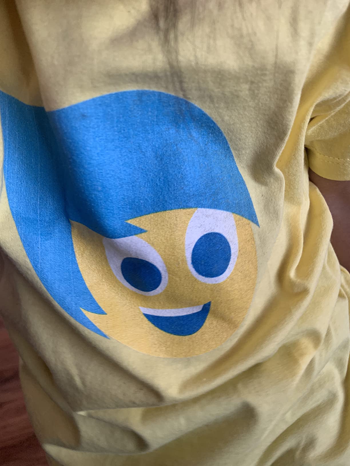 Amazon.com: Disney and Pixar’s Inside Out Joy Yellow T-Shirt : Clothing ...