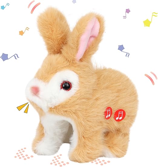 Amazon.com: Hopearl LED Hopping Rabbit Repeat What You Said Interactive ...