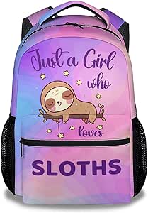 Amazon.com | CUSPCOD Sloth Backpack for Girls Boys, 16 Inch Backpacks ...