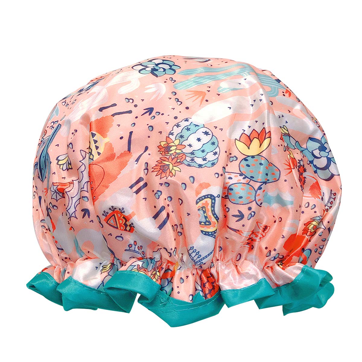 Snapklik.com : Allydrew Reusable Womens Waterproof Shower Caps For Long ...