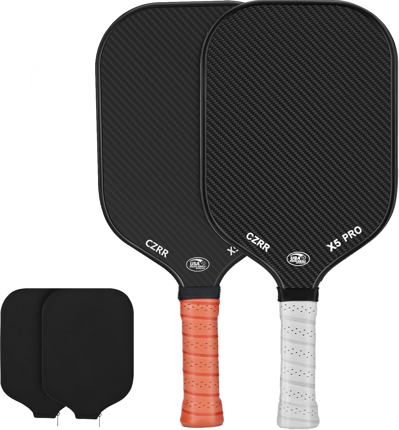 Amazon.com: CZRR Pickleball Paddle, USA Pickleball Approved, 3K Raw Carbon Fiber Surface (CFS ...