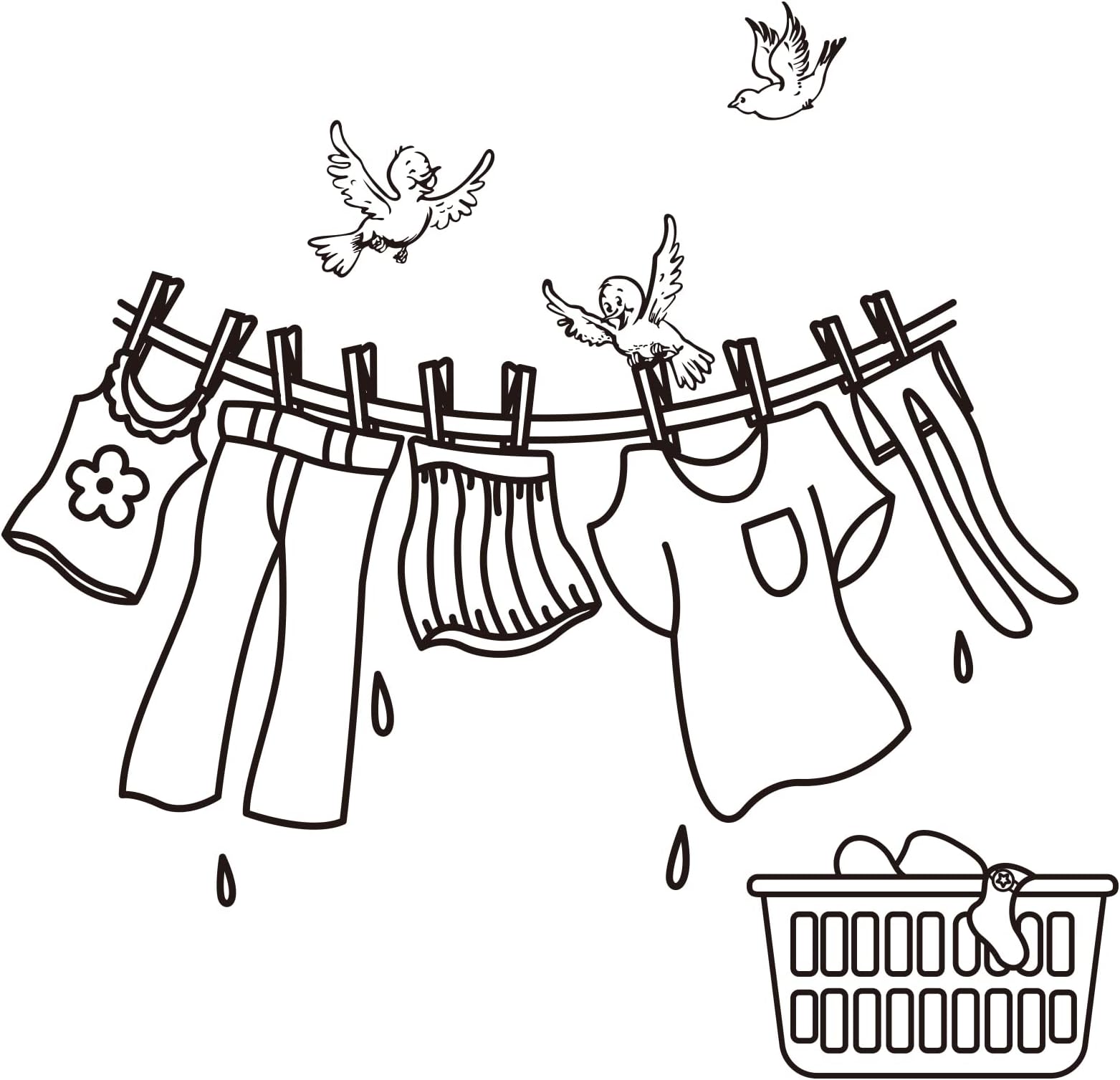 Amazon.com: ANFRJJI Laundry Room Sign Quotes Wall Decal“Keep Calm and ...