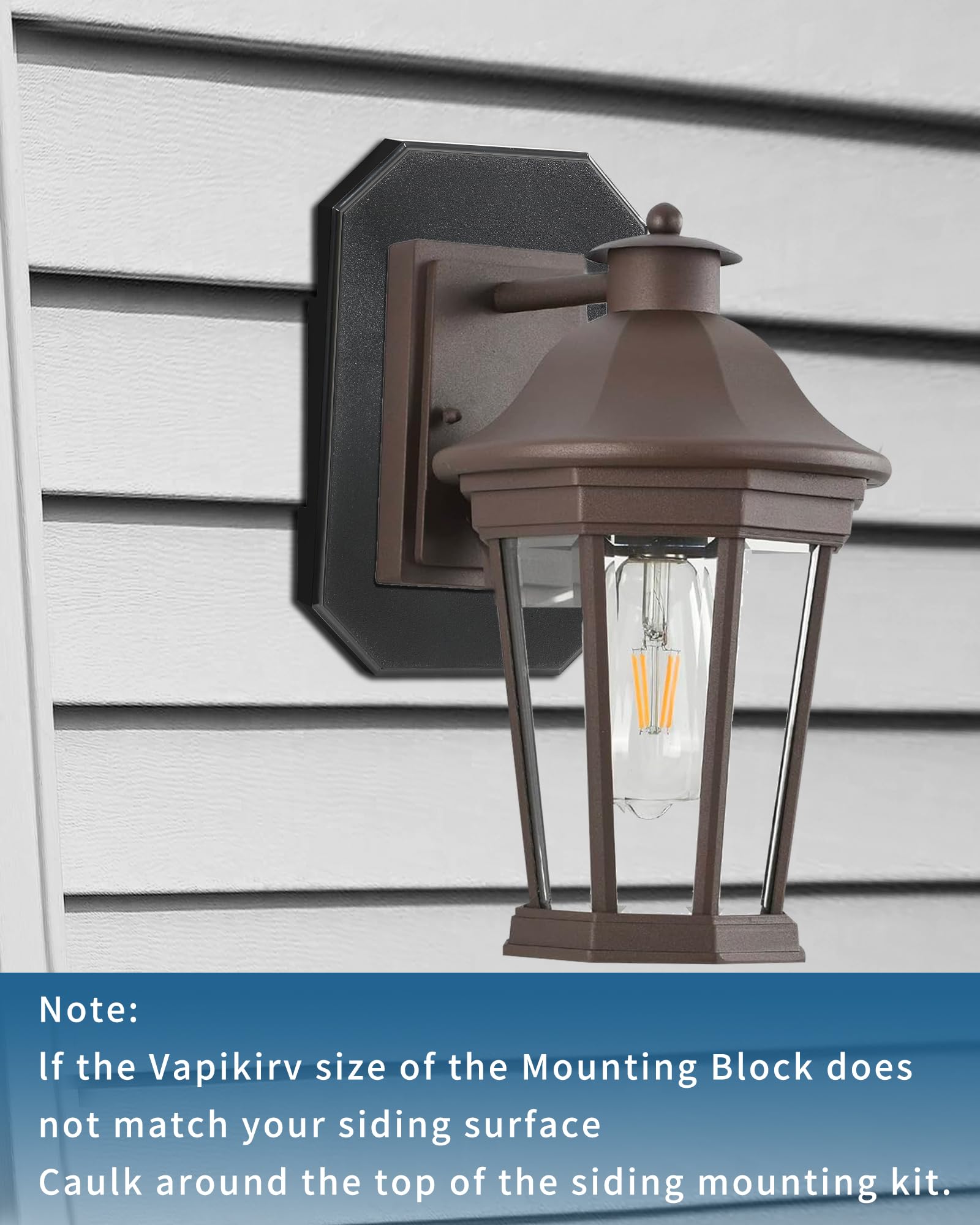 Outdoor Light Mounting Block
