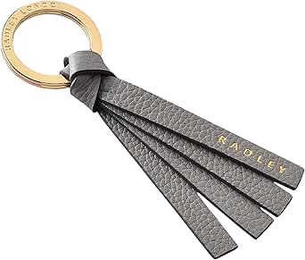 RADLEY London Fountain Mews Leather Key Ring Bag Charm (Cloud Burst) at ...