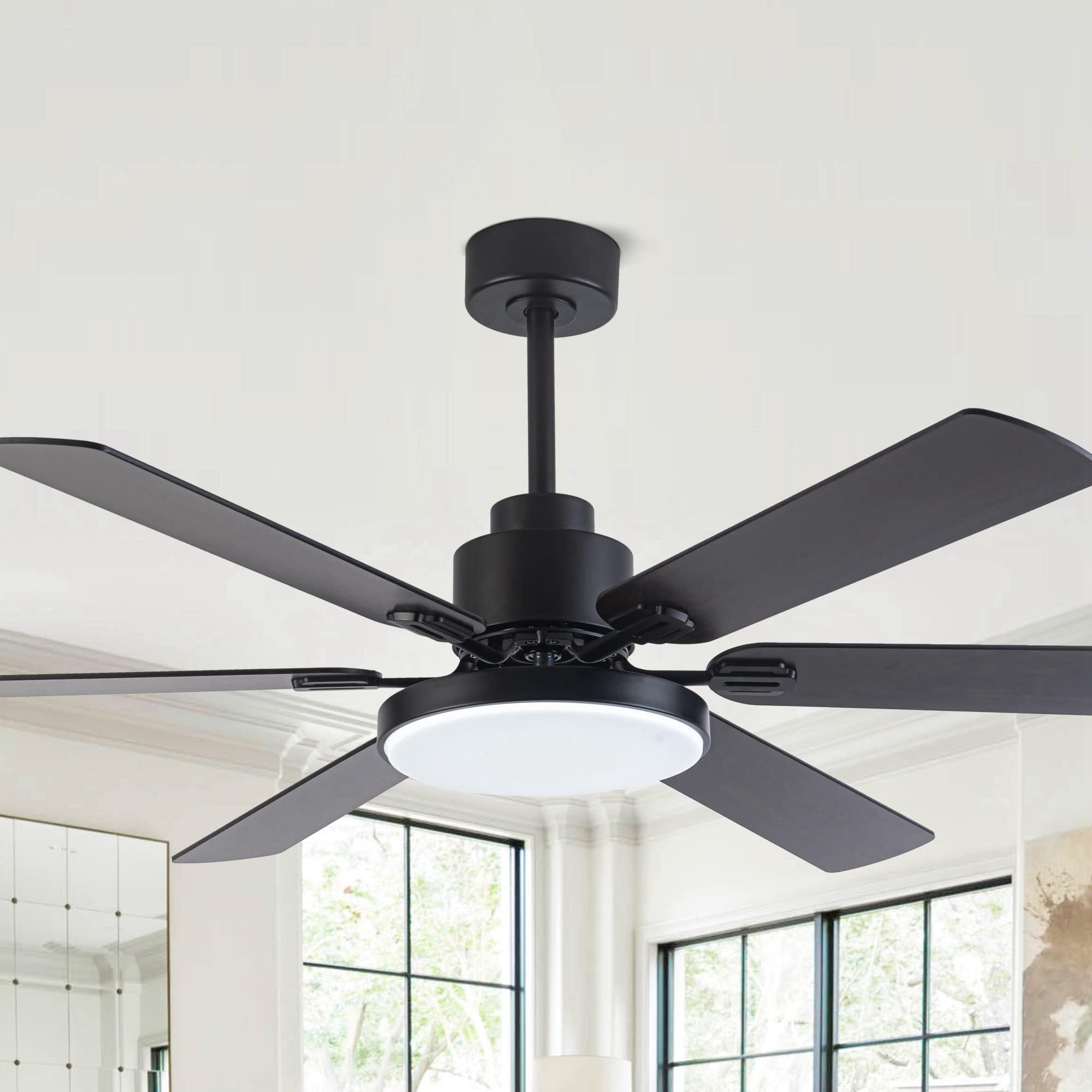 toppsun Ceiling Fans with Lights and Remote, 20.5” Dimmable E26 Base ...