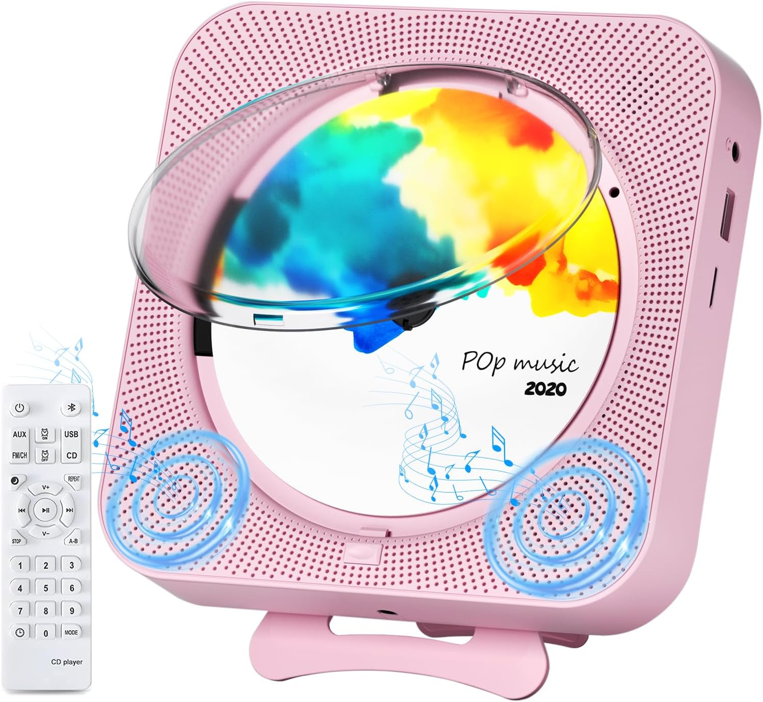 Amazon.com: CD Player Portable Bluetooth Desktop CD Player for Home ...