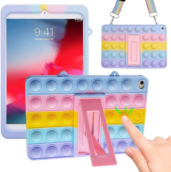Amazon.com: iZi Way Pop It iPad Mini Case Mini 5/4 Kids Girls, Fidget ...