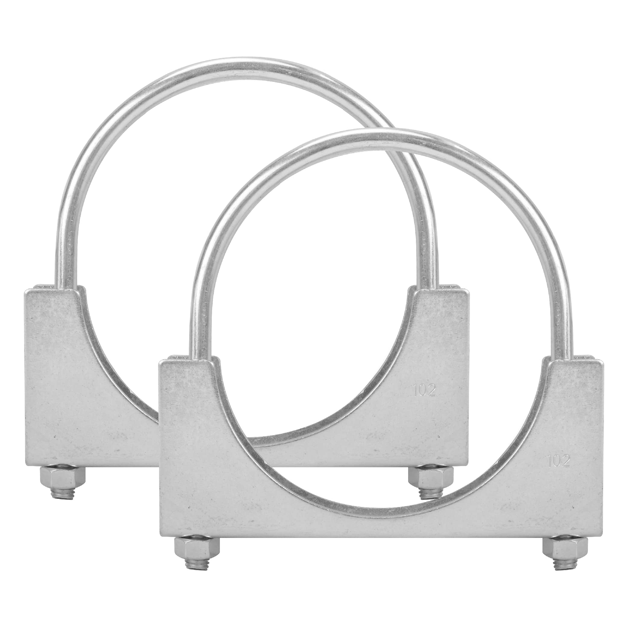 Snapklik.com : BATONECO 4" U Bolt Clamp, Muffler Exhaust Clamps,4 Inch ...