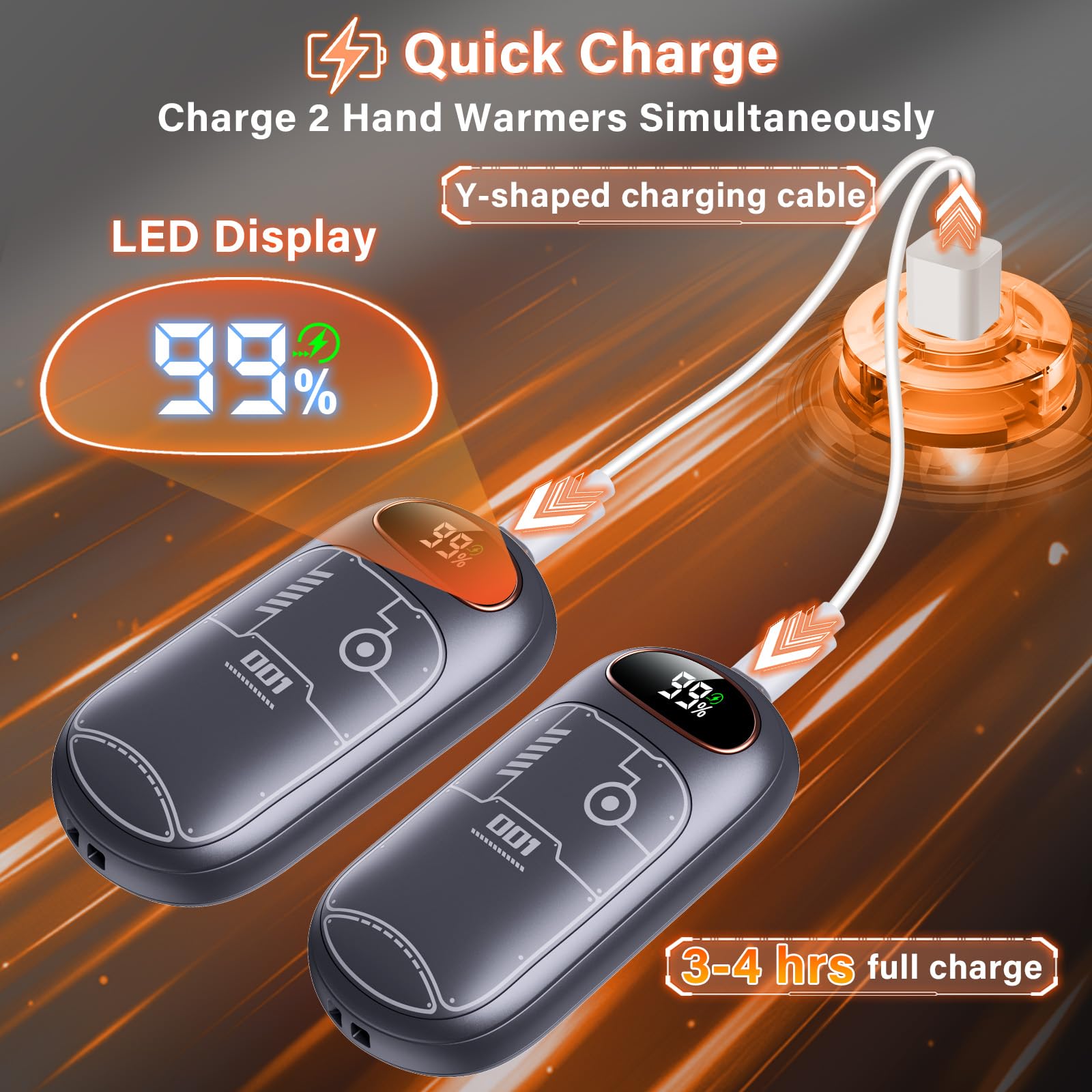 Snapklik.com : Hand Warmers Rechargeable - Magnetic Electric Hand ...