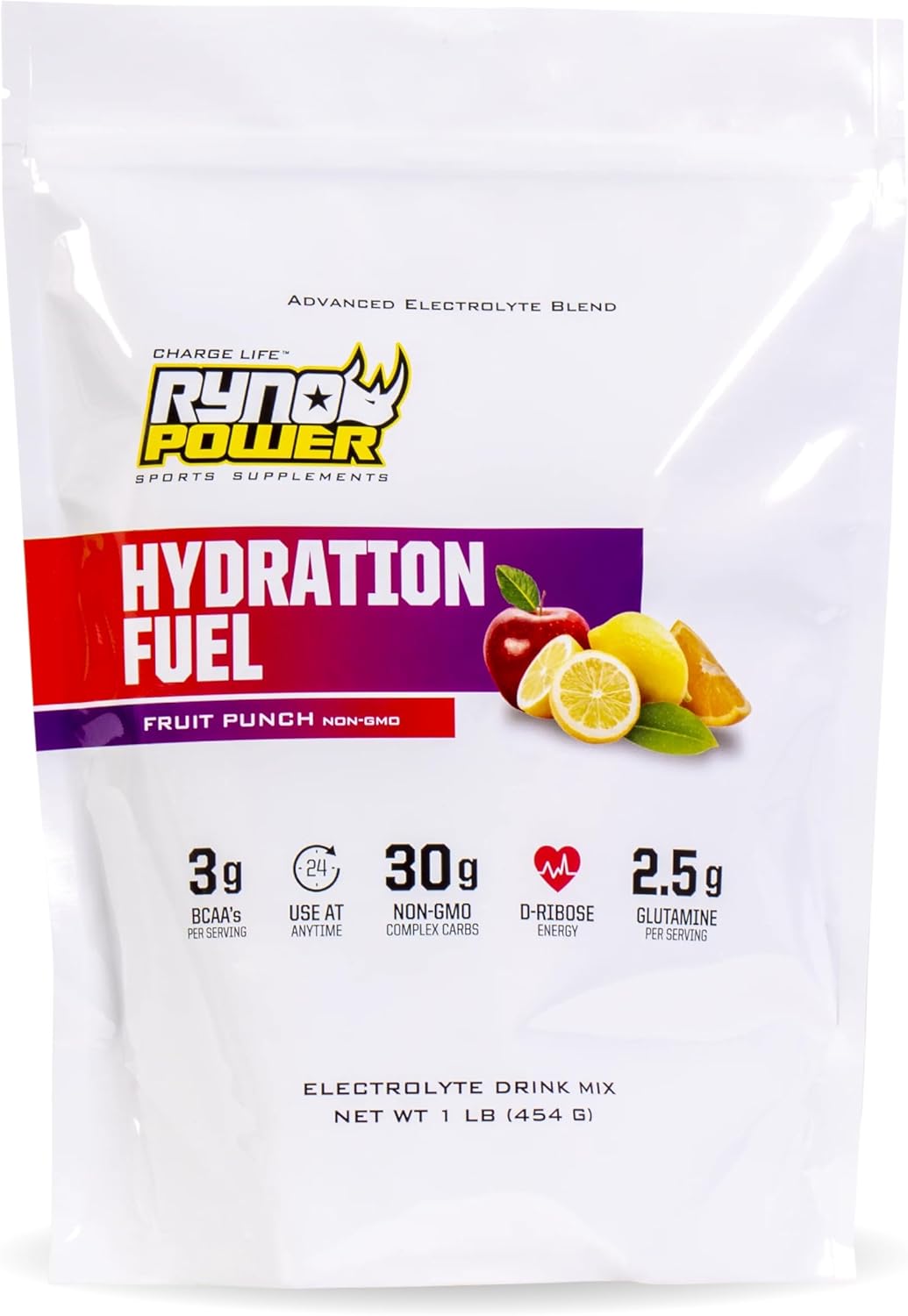 Amazon.com: Ryno Power Hydration Fuel Electrolyte Drink Mix 1lb (10 ...