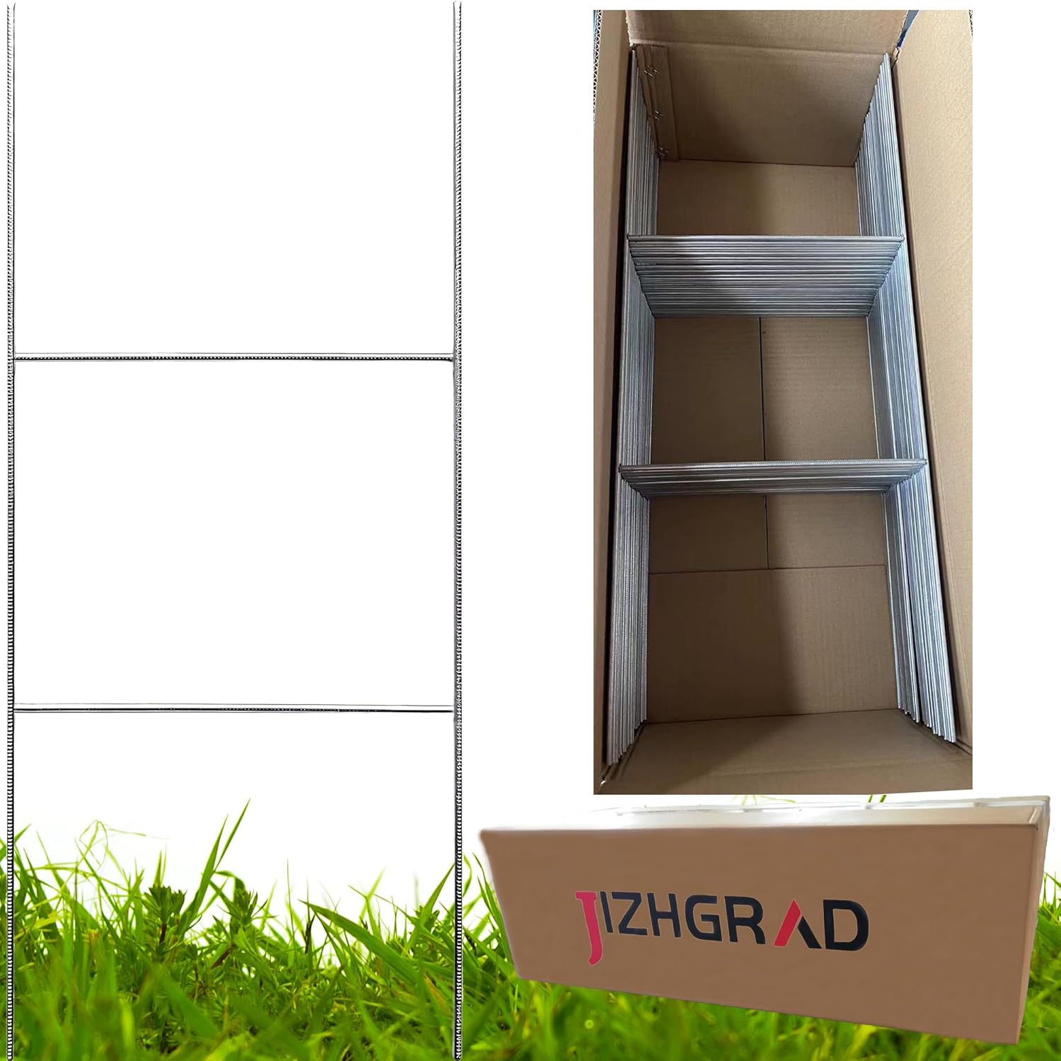 Amazon.com : H Frame Wire Stakes,10 x 24 inch Step-Stakes Heavy Duty ...