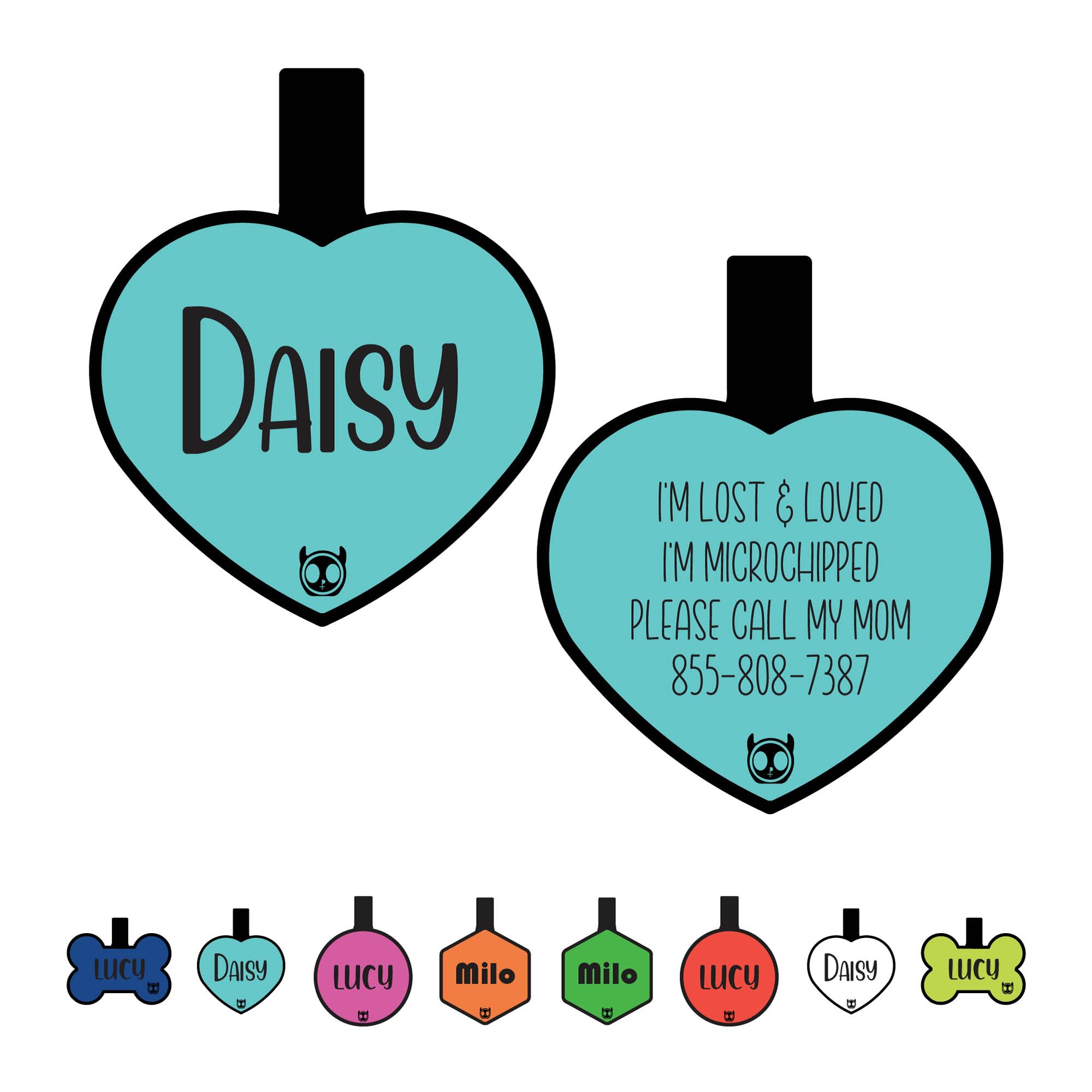 Amazon.com: Silicone Silent Dog Tag Personalized with 5 Lines of Custom ...