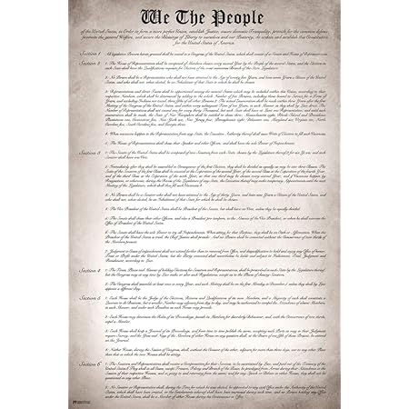 Amazon.com: Constitution of The United States America Historical ...