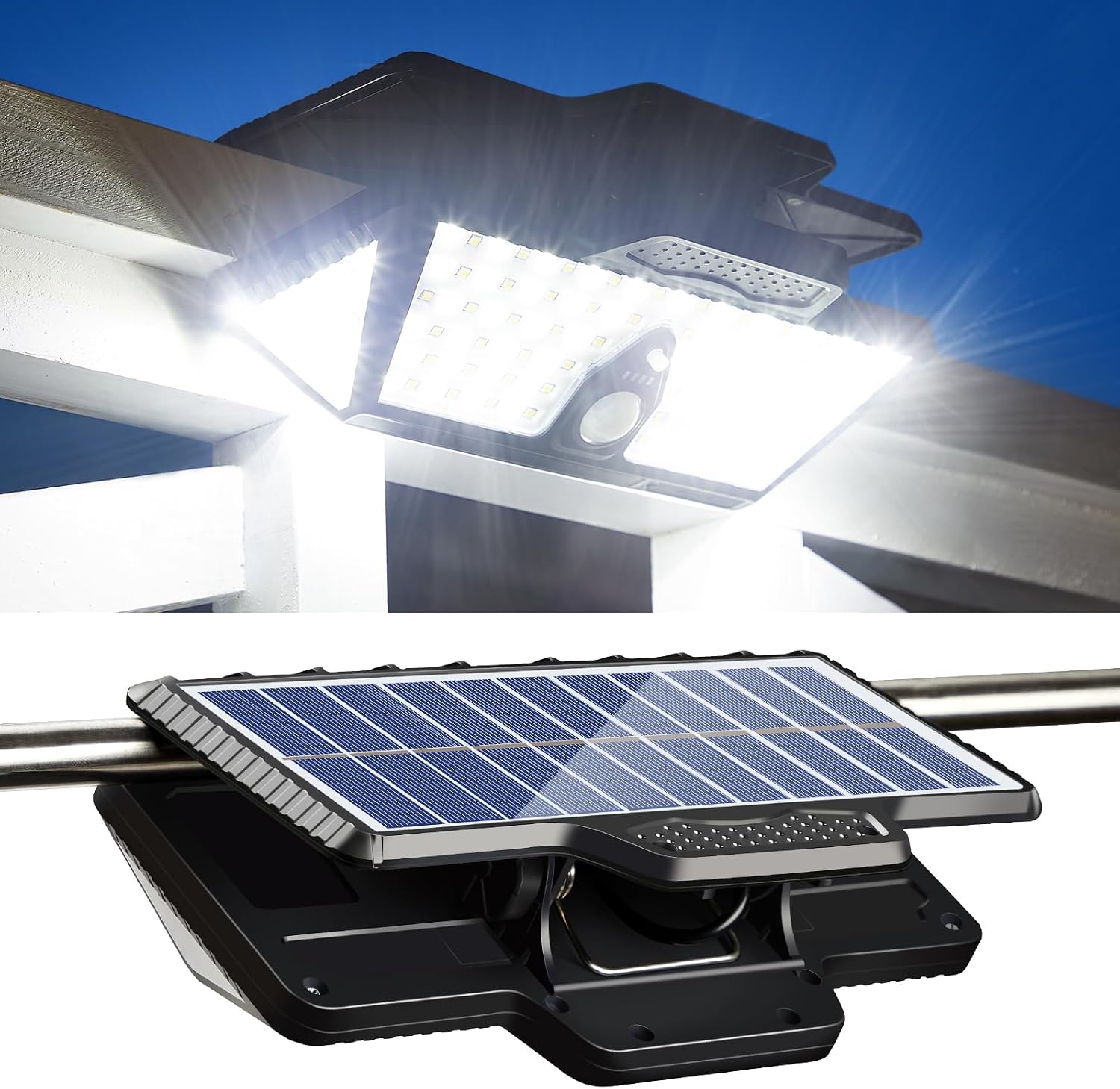 Ladvow 208 LEDs Solar Lights Outdoor Clip Motion Sensor, High ...