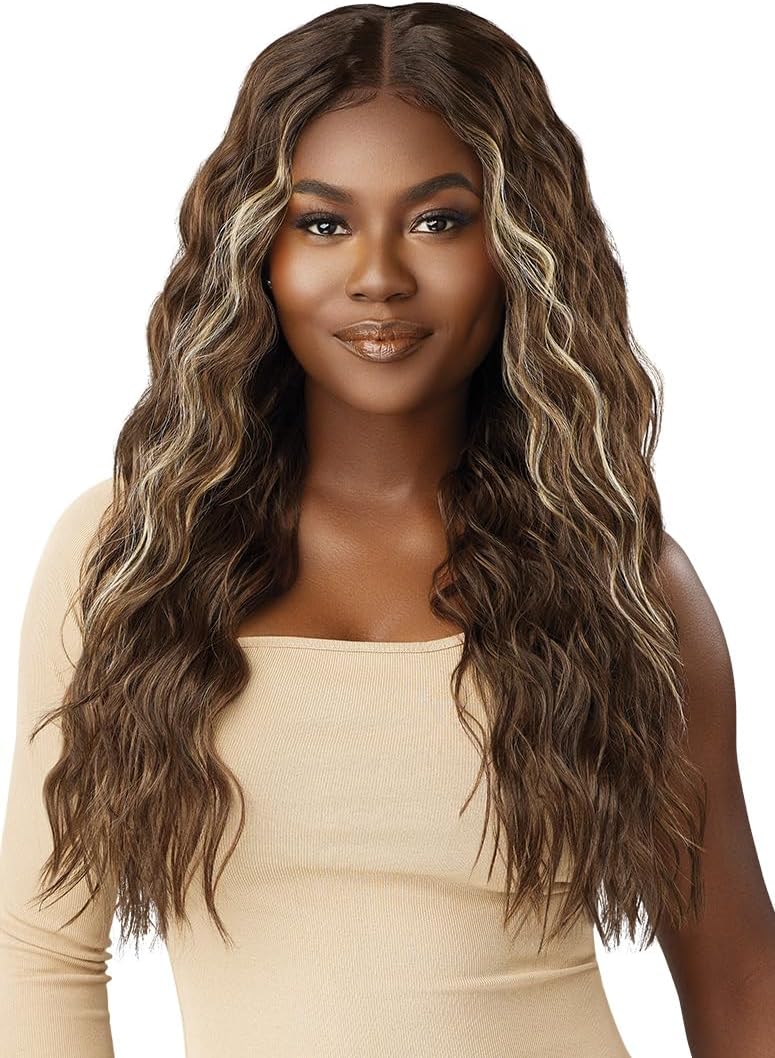 Amazon.com : Outre Lace Front Wig - Melted Hairline – SHAKIRA (1B OFF ...