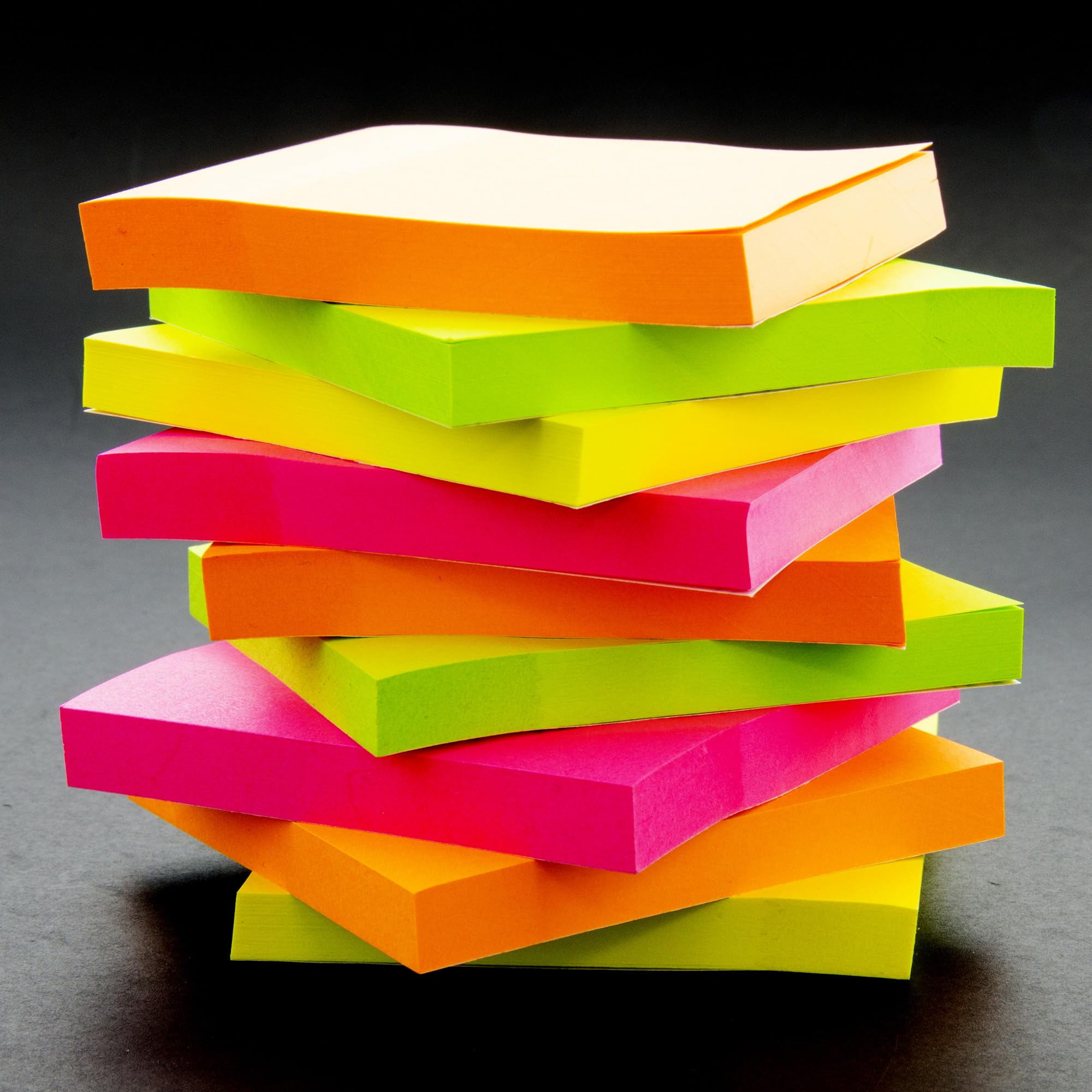 Snapklik.com : BAZIC Products Sticky Notes 3x3 Neon Assorted Colors ...