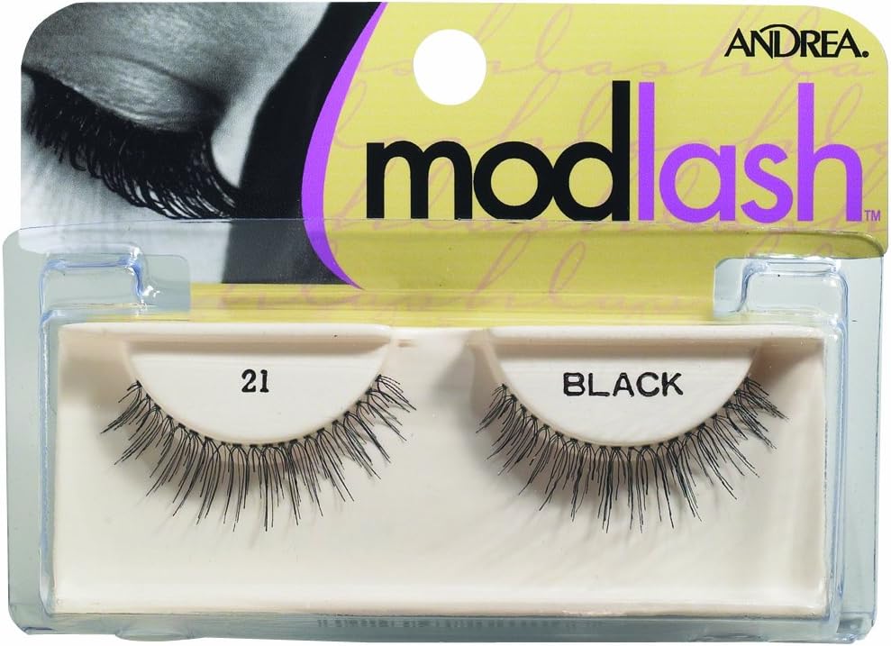 Amazon.com: Andrea Mod Strip Lash Pair Style 21, black (Pack of 4 ...