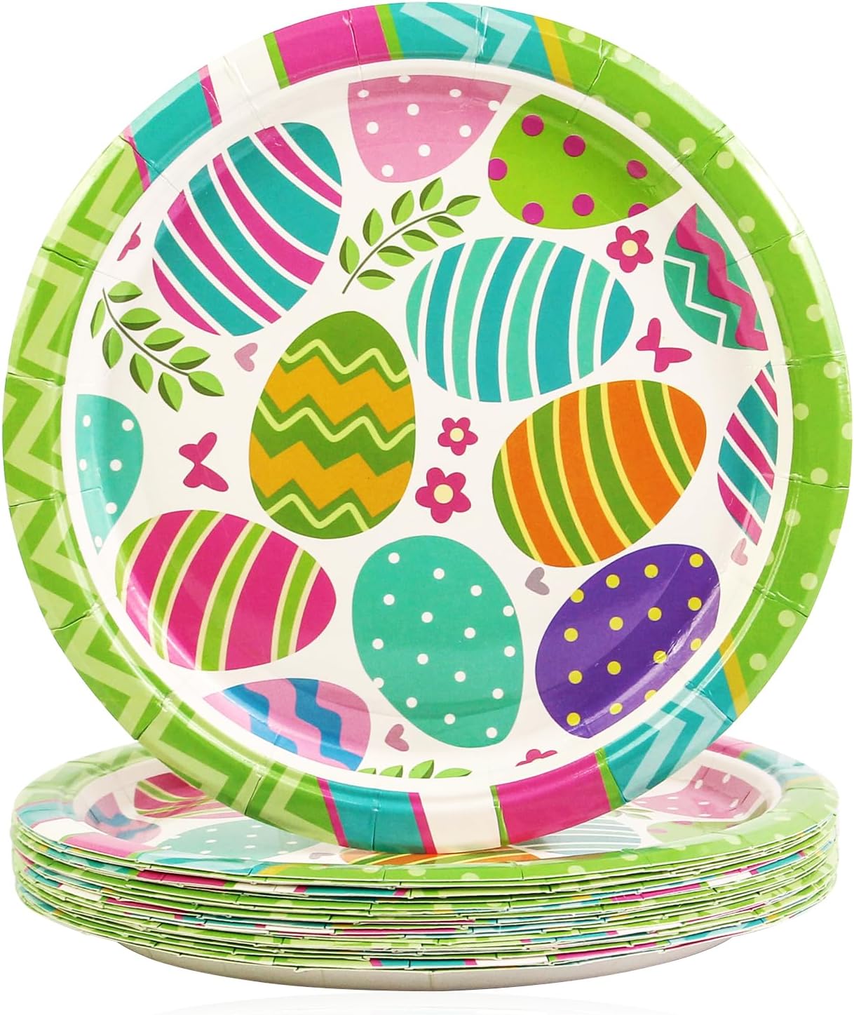 Amazon.com: Zopeal 160 Pcs 9 Inch Happy Easter Paper Plates Easter ...
