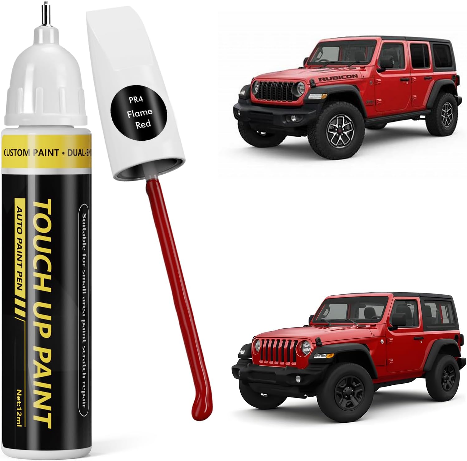 Amazon.com: Pholeon (Flame Red (PR4) Car Touch Up Paint For JEEP, Car ...