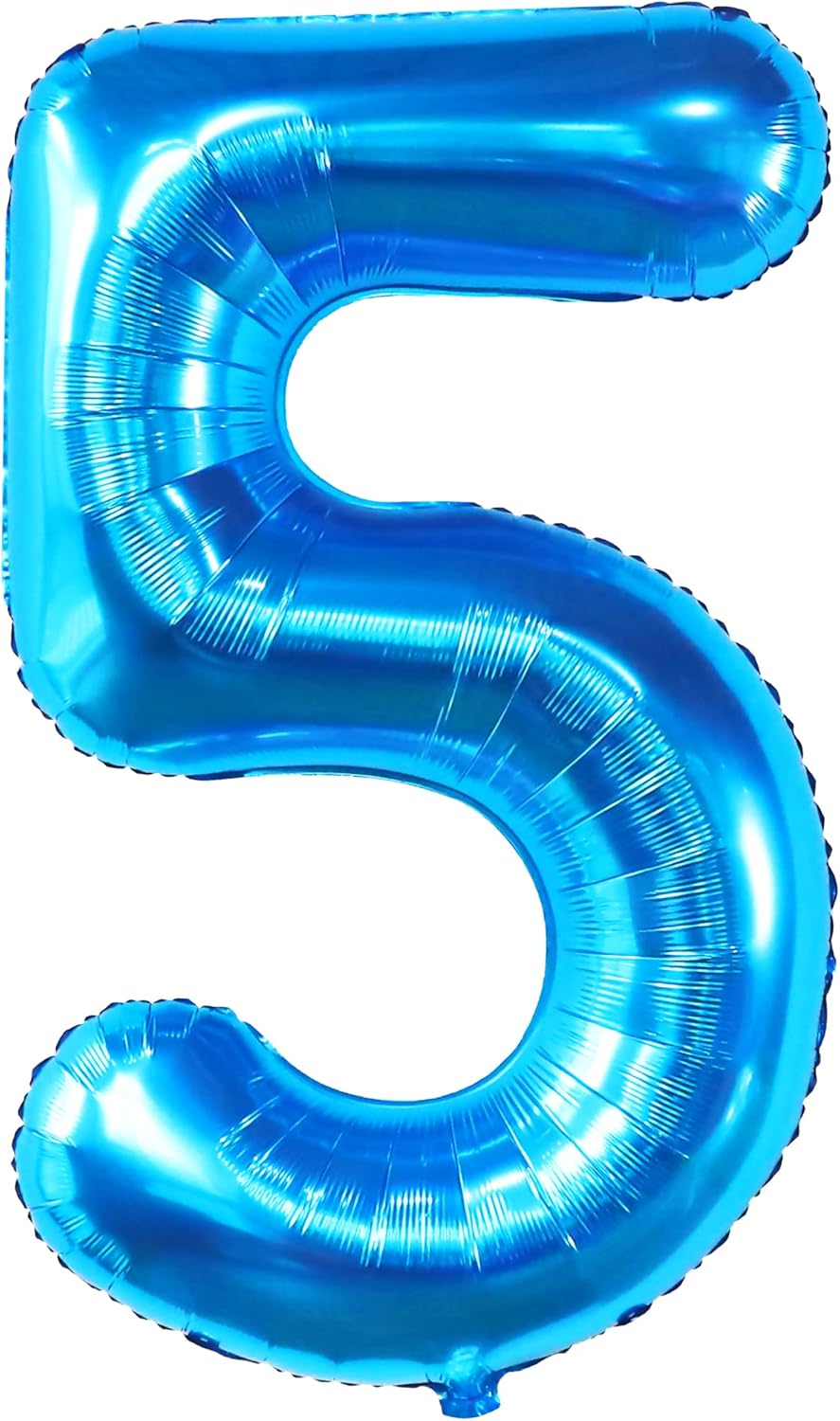 Buy Giant, Blue Number 5 Balloon - 40 Inch | Blue 5 Balloon Number for ...