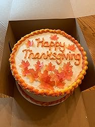 Amazon.com: 50 pcs Edible Fall Leaves Gold Leaf Cake topper maple ...